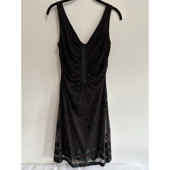 Ruby Rox | Dresses | Y2k Ruby Rox Dress S Black Flocked Polka Stretch Fairy Whimsigoth 9s ...